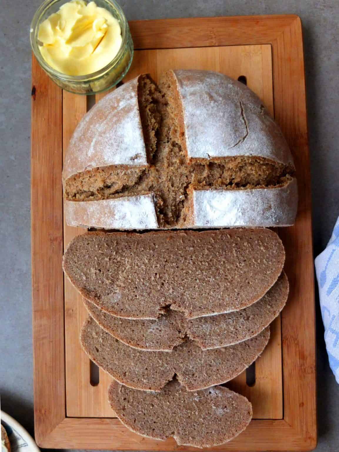 Easy German Rye Bread with Yeast (Roggenbrot) - My Dinner