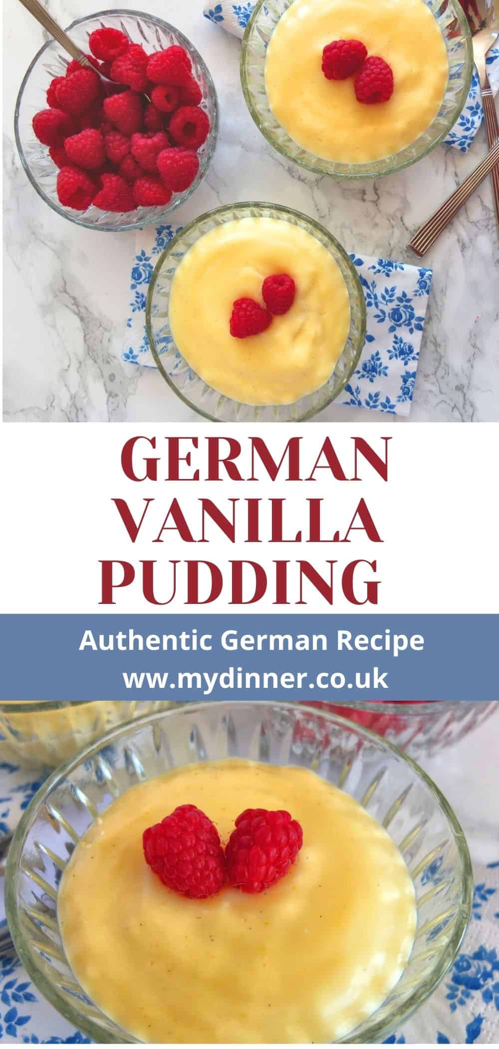 Basic Recipe for German Vanilla Pudding (Vanillepudding) - My Dinner