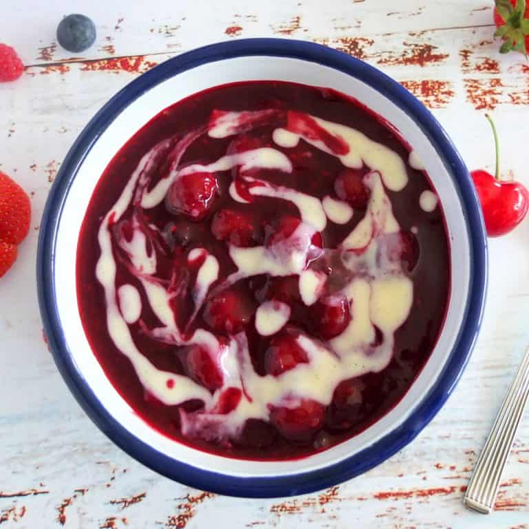 Rote Grütze (German Red Berry Pudding) - My Dinner