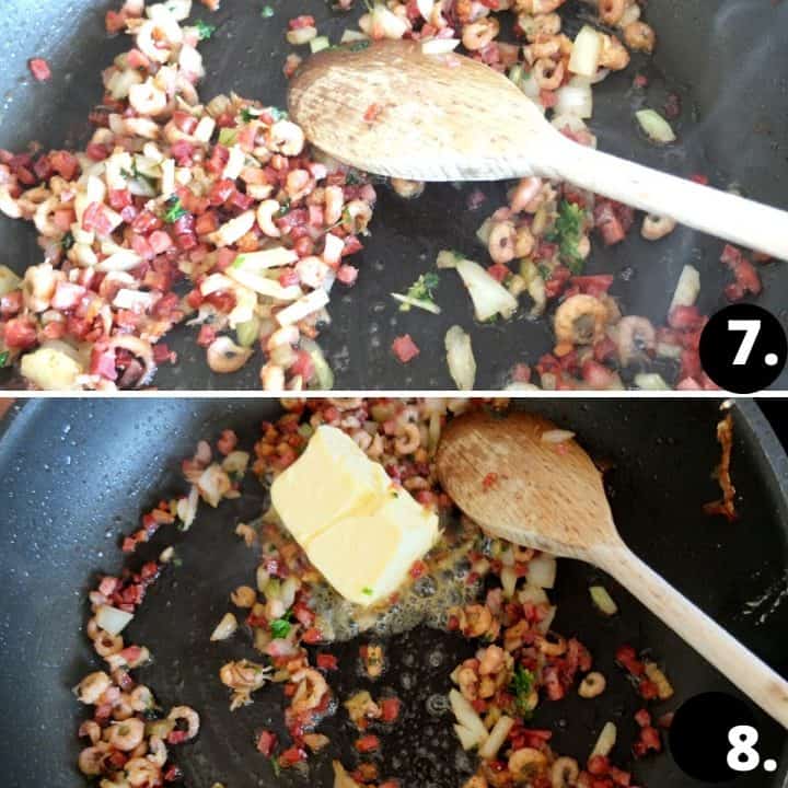 Pan-fried Plaice with Bacon and Brown Shrimp (Scholle Finkenwerder Art ...