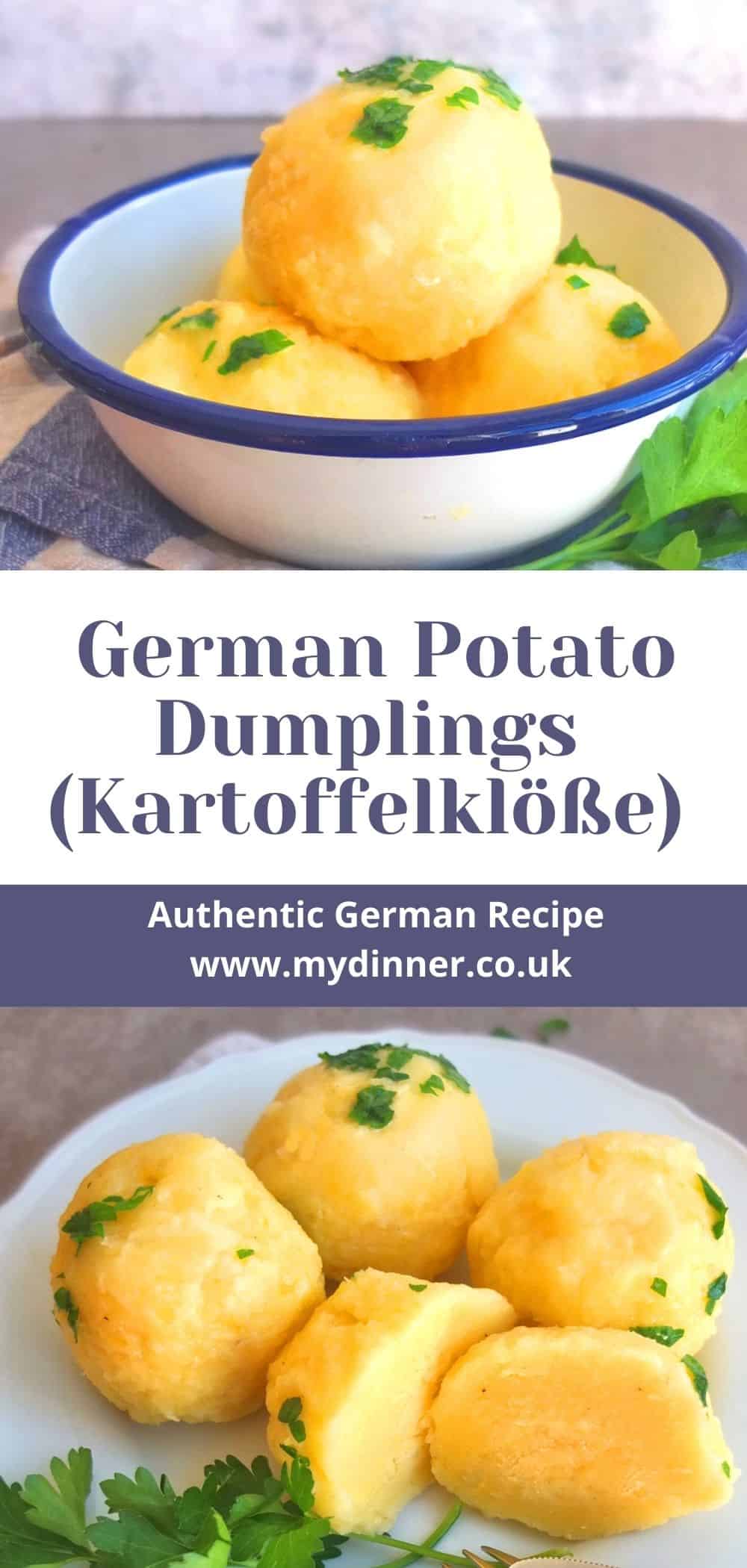 Easy German Potato Dumplings (Kartoffelklöße / Kartoffelknödel)