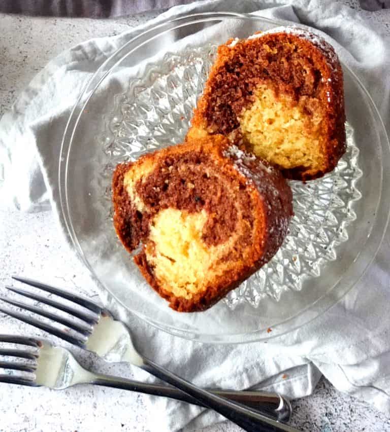 German Marble Cake (Marmorkuchen) - A Black and White Classic