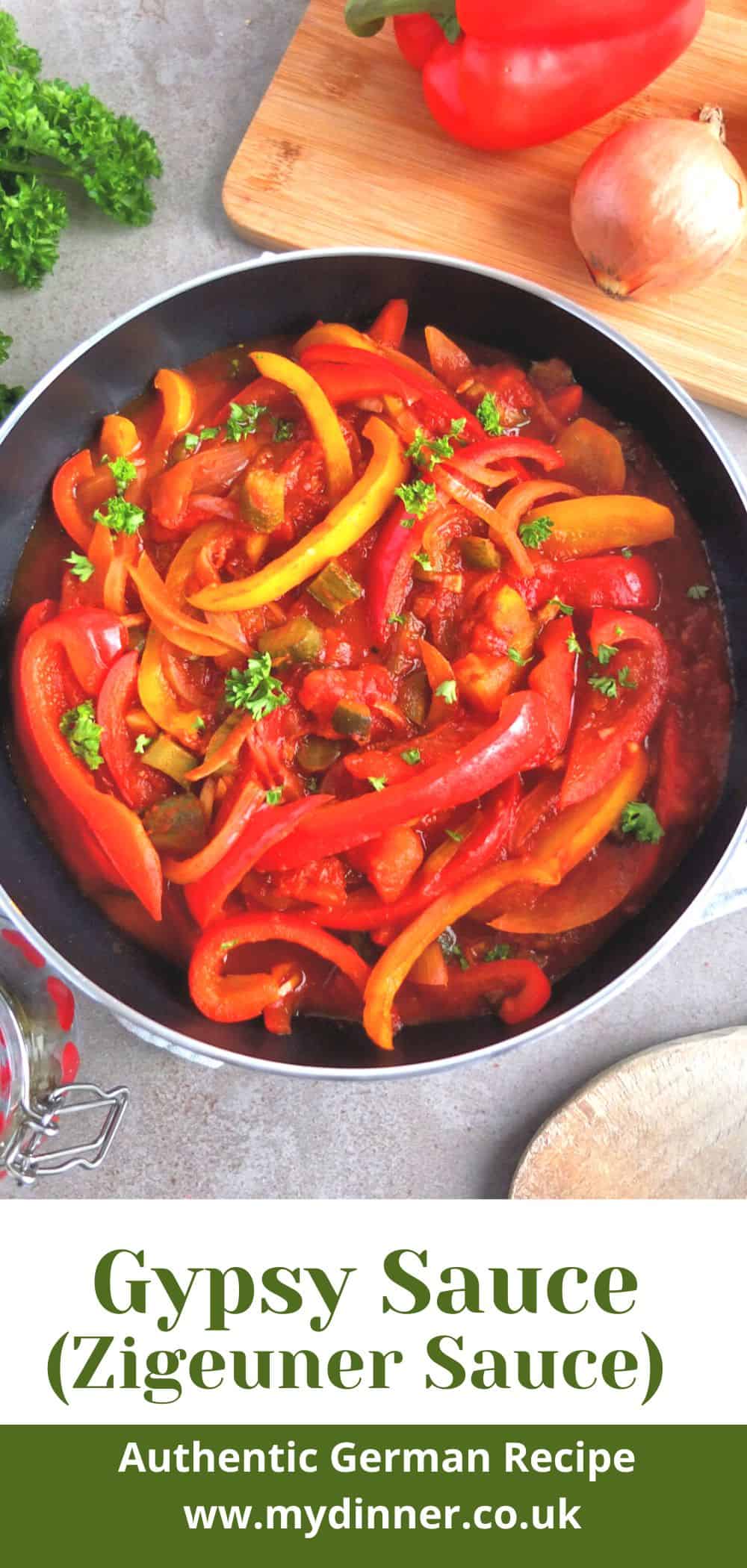 Zigeuner Sauce (German Gypsy Sauce) - My Dinner