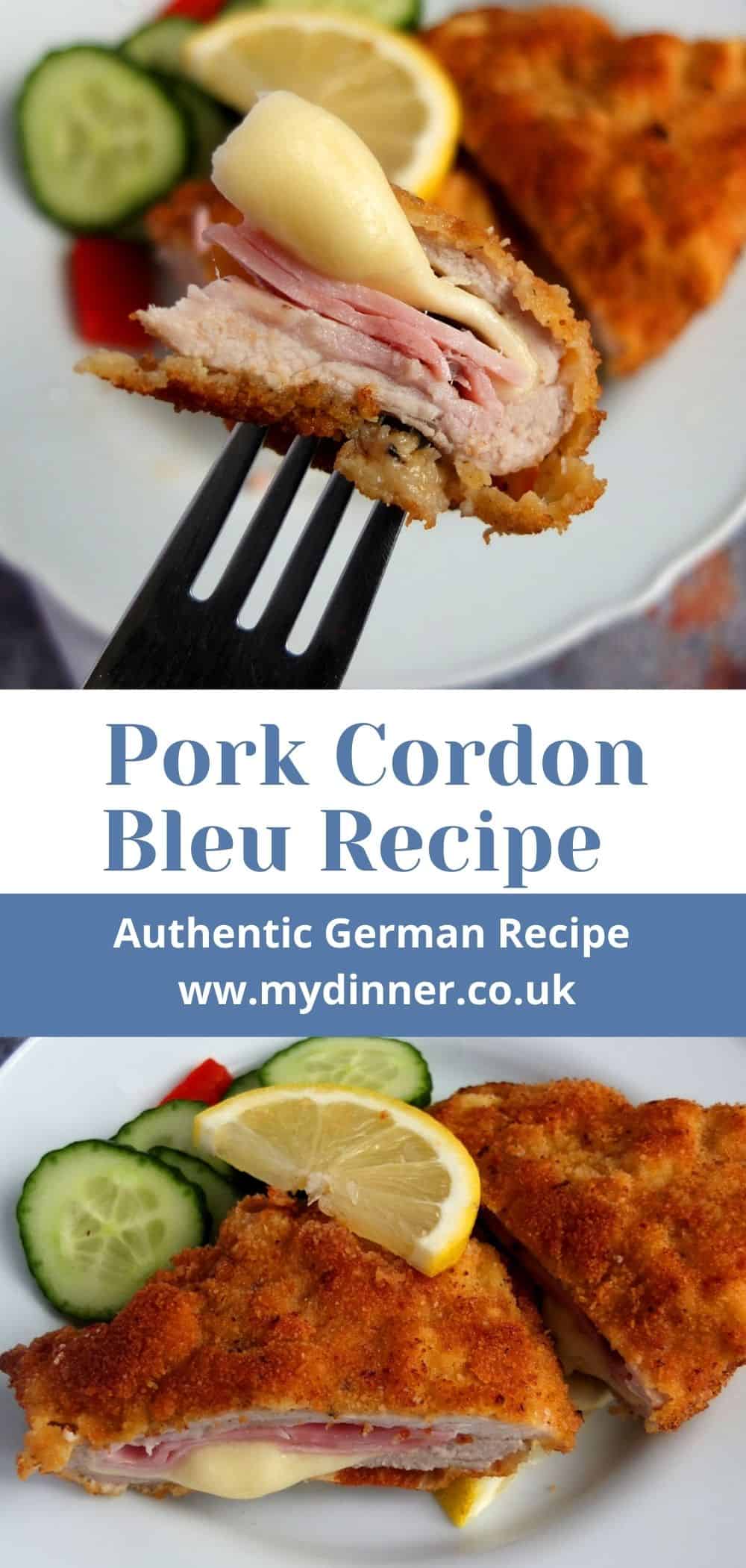 Classic Pork Cordon Bleu Schnitzel - My Dinner