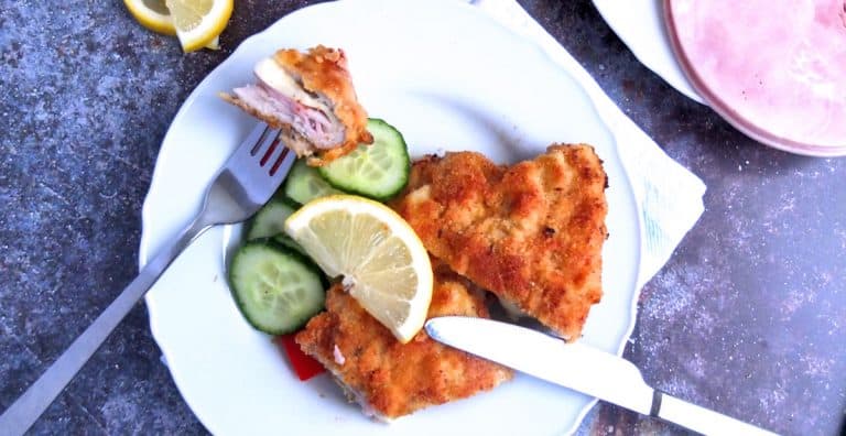 Classic Pork Cordon Bleu Schnitzel My Dinner