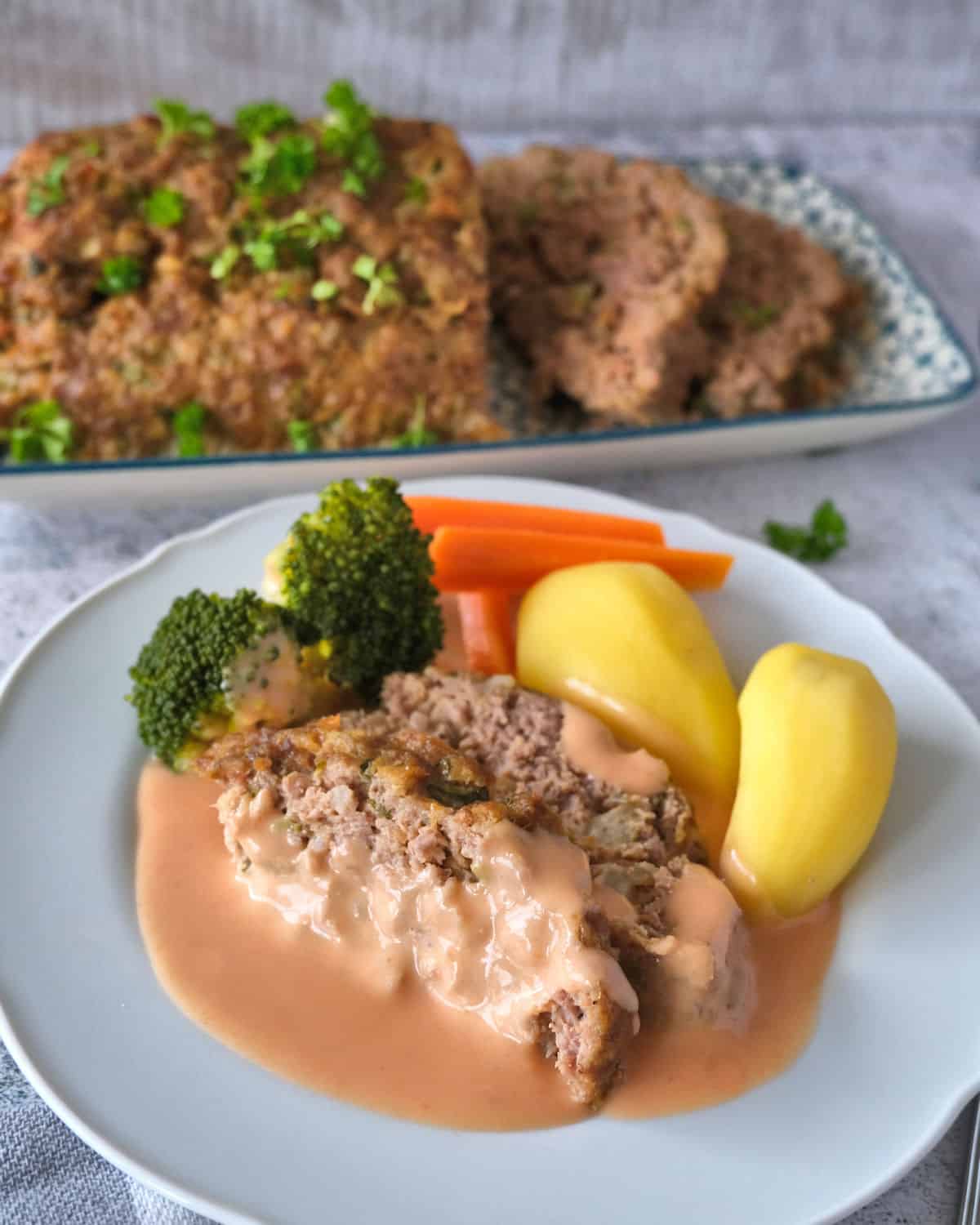 Traditional German Meatloaf (Hackbraten) - My Dinner