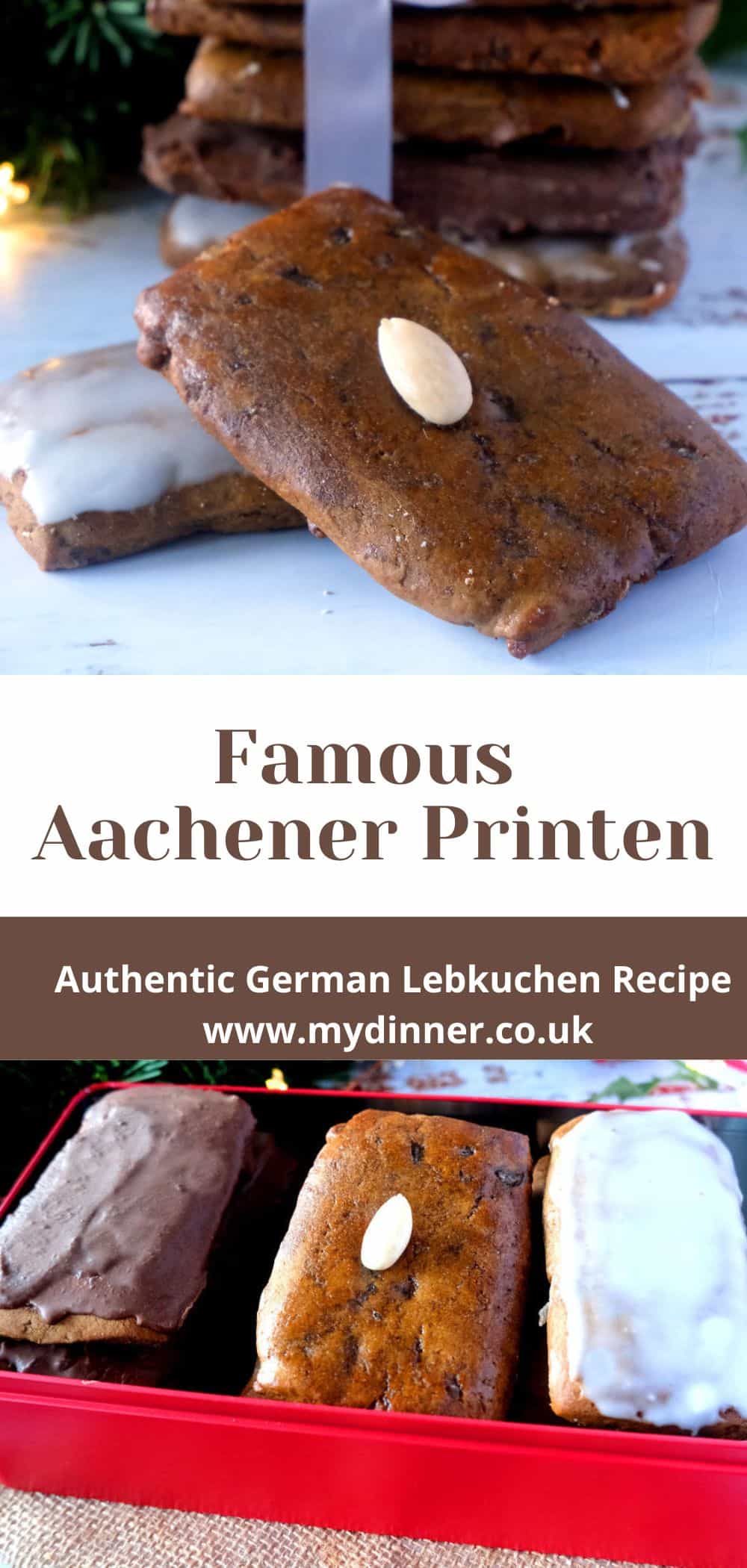 Famous Aachener Printen - German Lebkuchen Bars - My Dinner