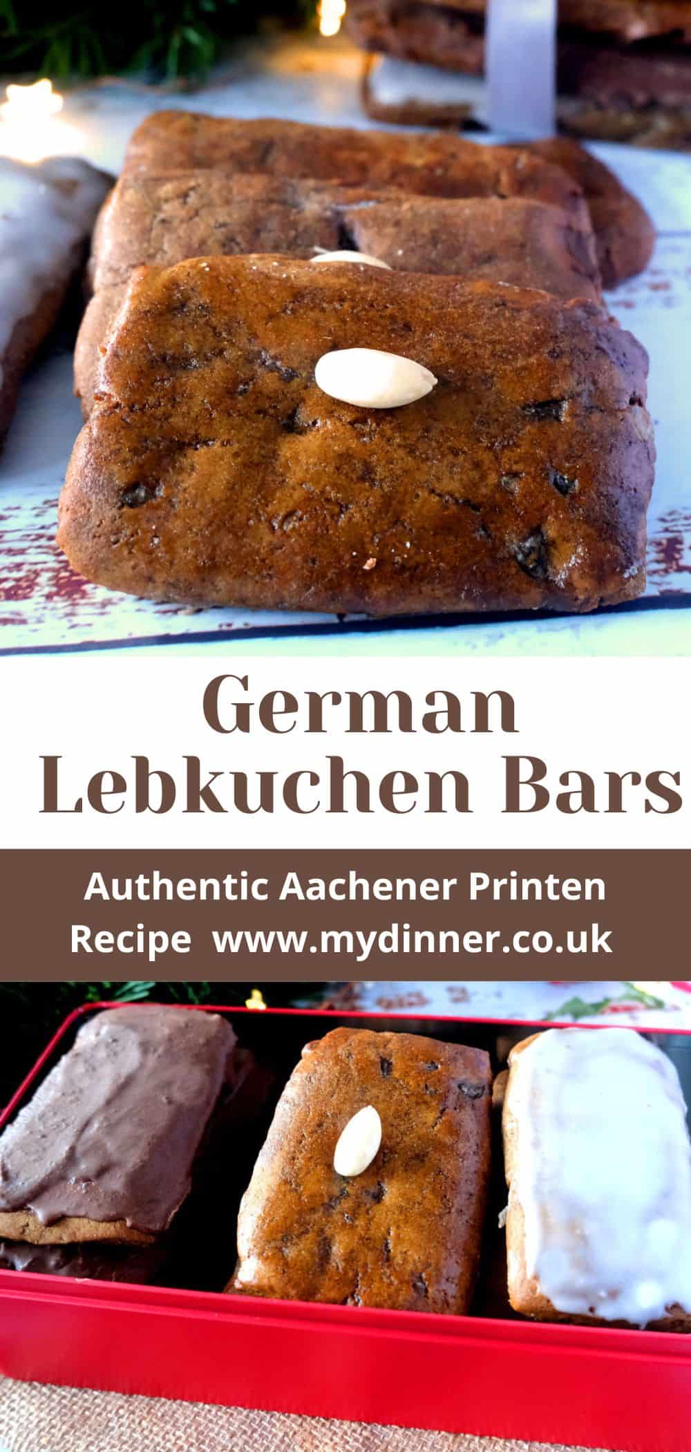 Famous Aachener Printen - German Lebkuchen Bars - My Dinner