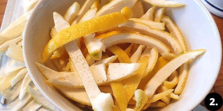 Easy Candied Lemon Peel (German Zitronat) - My Dinner