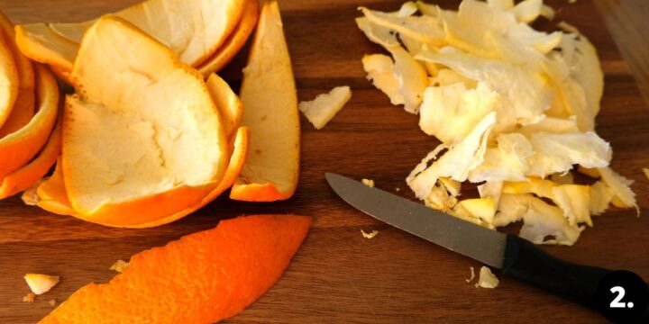 Easy Candied Orange Peel for Baking (Orangeat) - My Dinner
