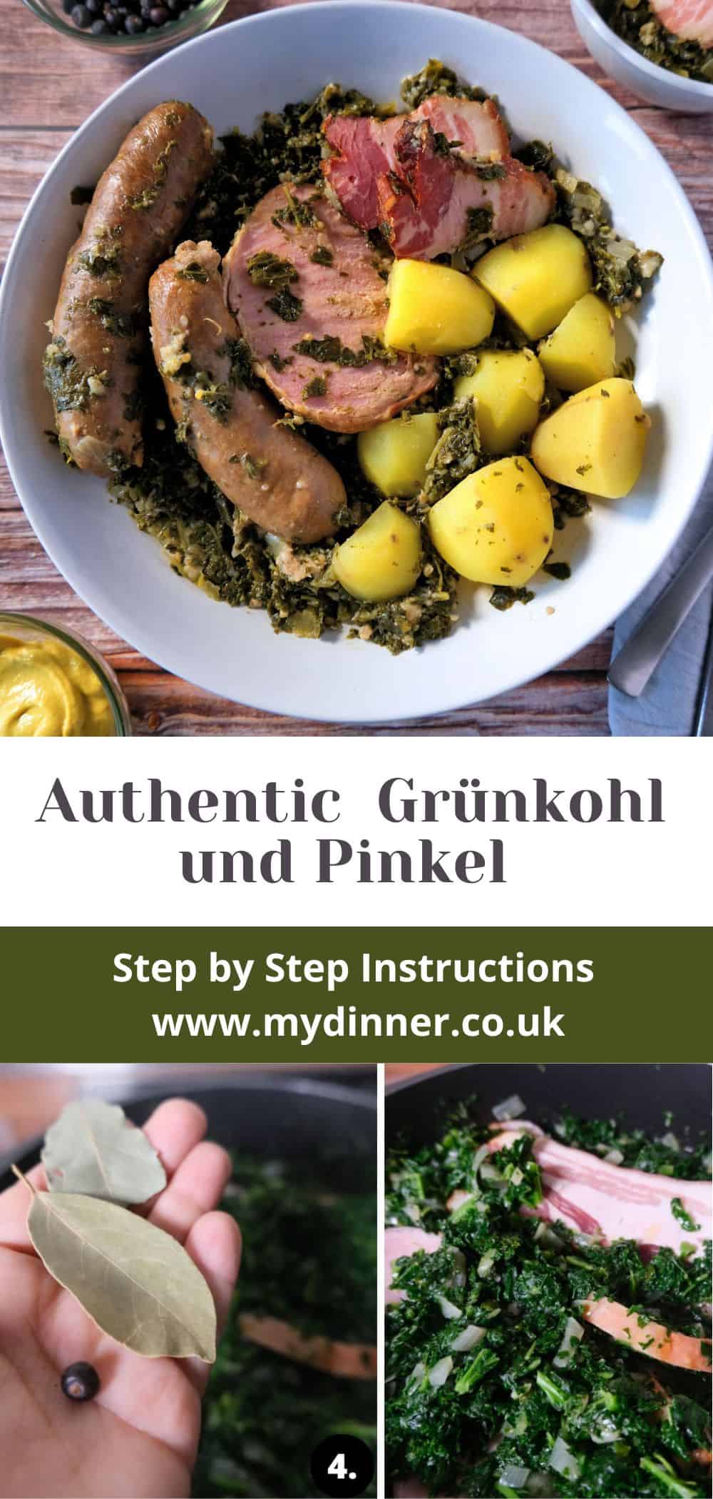 Authentic Grünkohl mit Pinkel (German Kale recipe and Pinkelwurst) - My ...