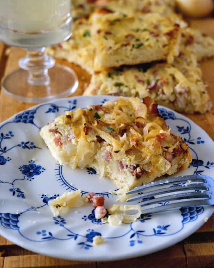 Authentic Zwiebelkuchen (German Onion Cake) - My Dinner