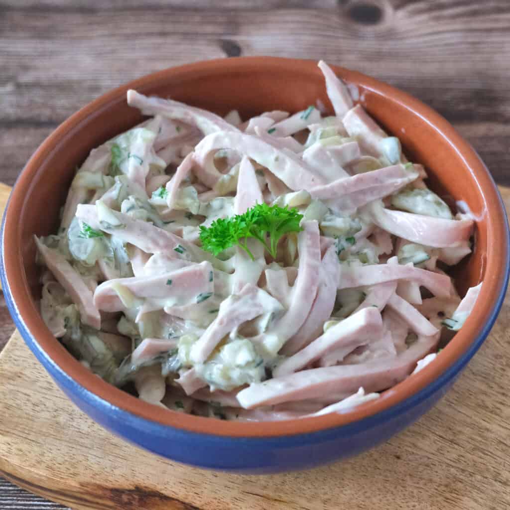 Authentic Fleischsalat Recipe (German Meat Salad) - My Dinner