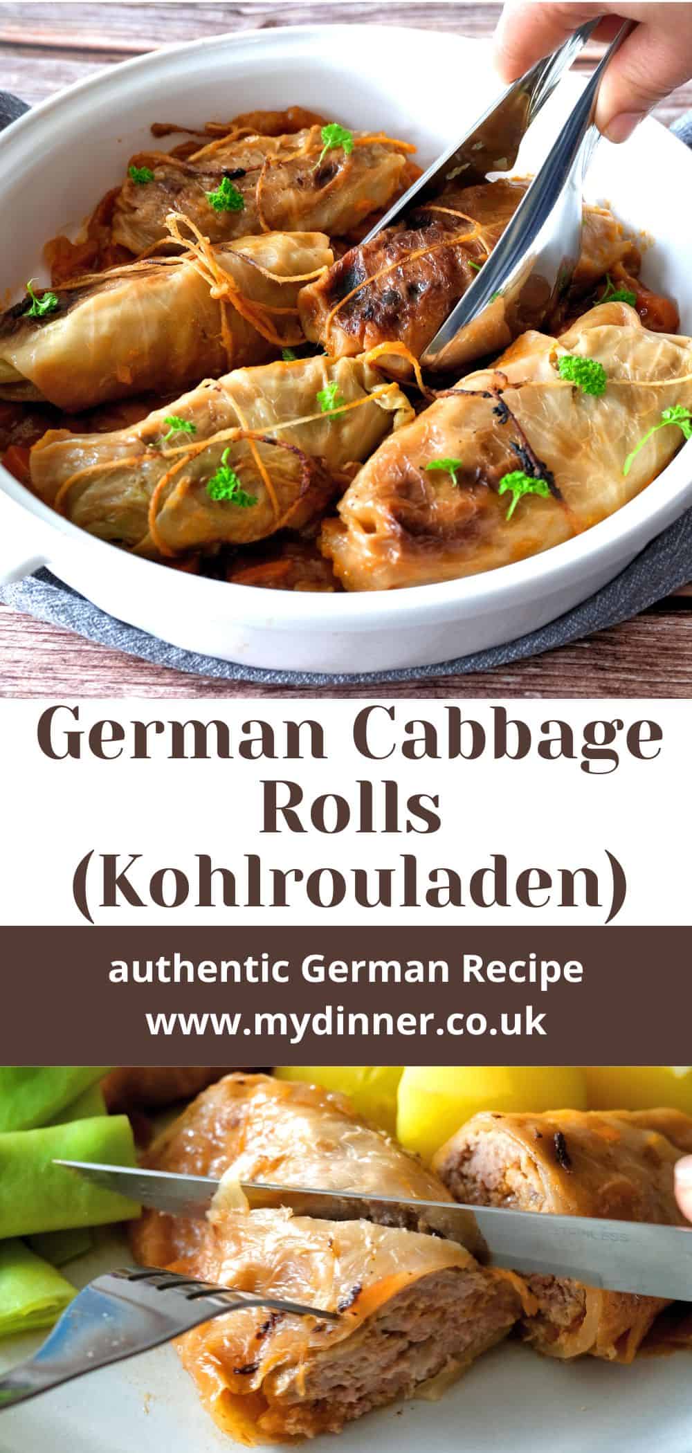 Authentic German Cabbage Rolls (Kohlrouladen) - My Dinner