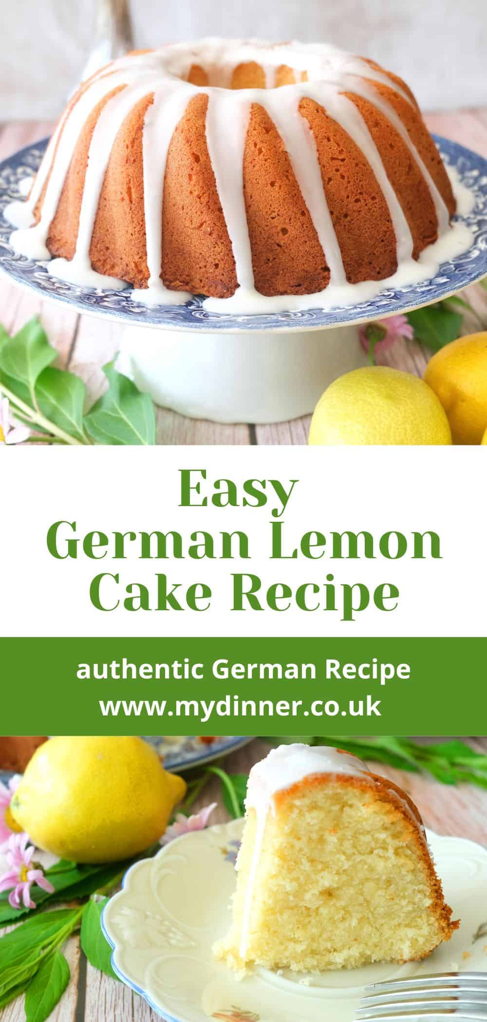 Easy Zitronenkuchen (German Lemon Cake) - My Dinner