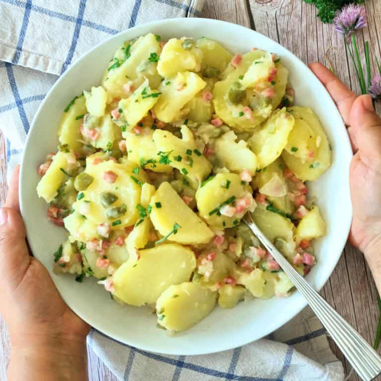 German Potato Salad with Cucumber - My Dinner