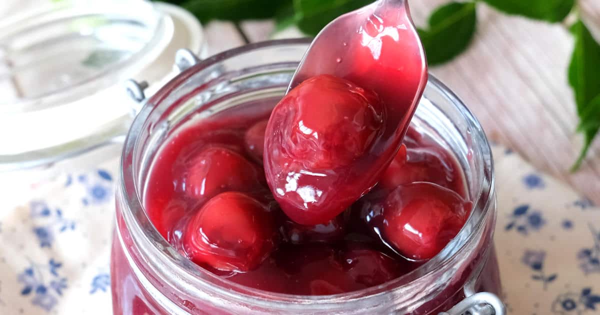 Easy Sour Cherry Compote from canned or frozen fruit - My Dinner