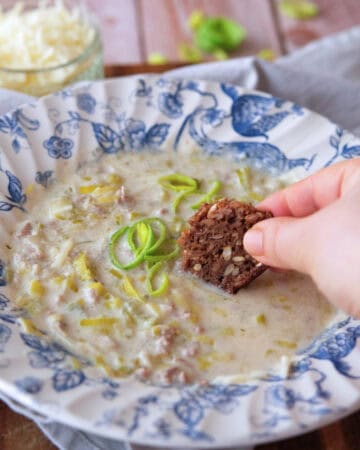 Käselauchsuppe (German Cheese and Leek soup) - My Dinner
