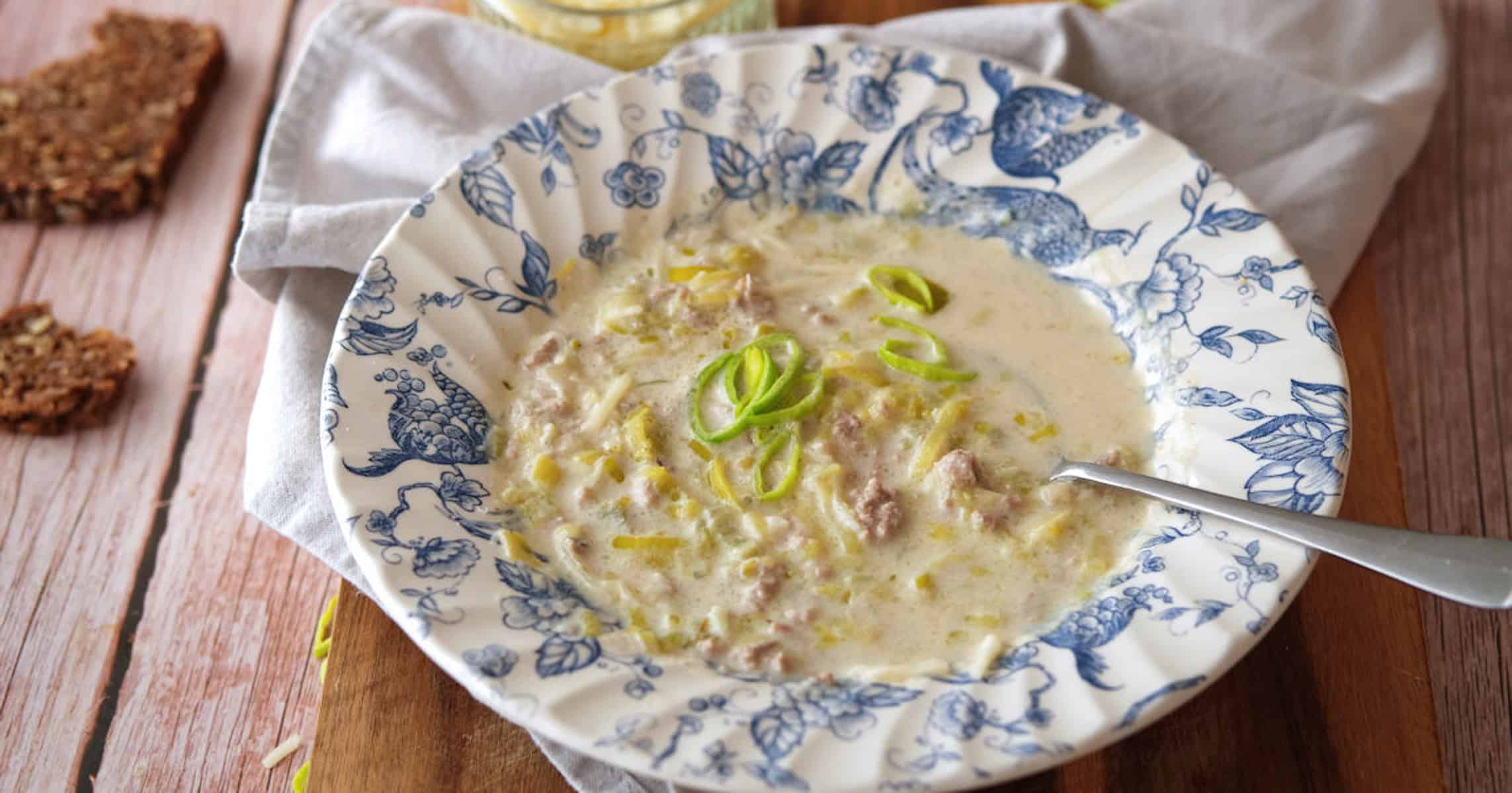 Käselauchsuppe (German Cheese and Leek soup) - My Dinner