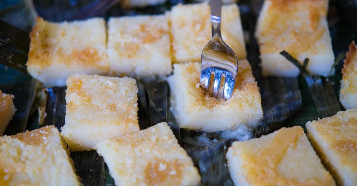 Easy Bibingka Recipe: Filipino Rice Cake (no eggs, no coconut) - My Dinner