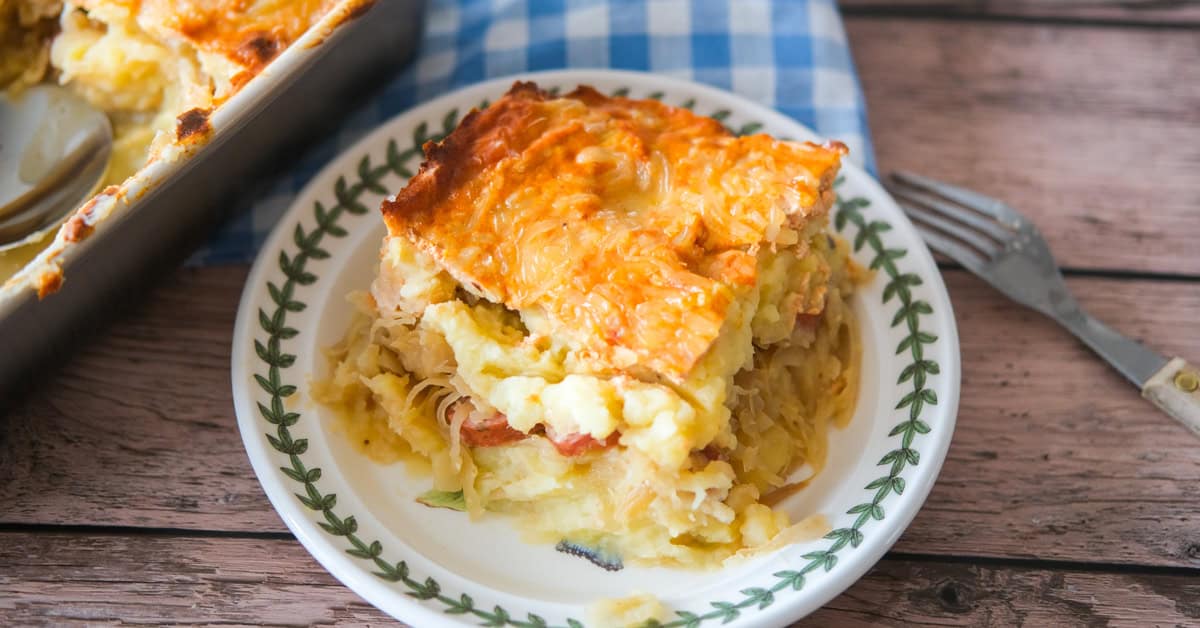 Hearty German Sauerkraut Casserole with Potatoes - My Dinner